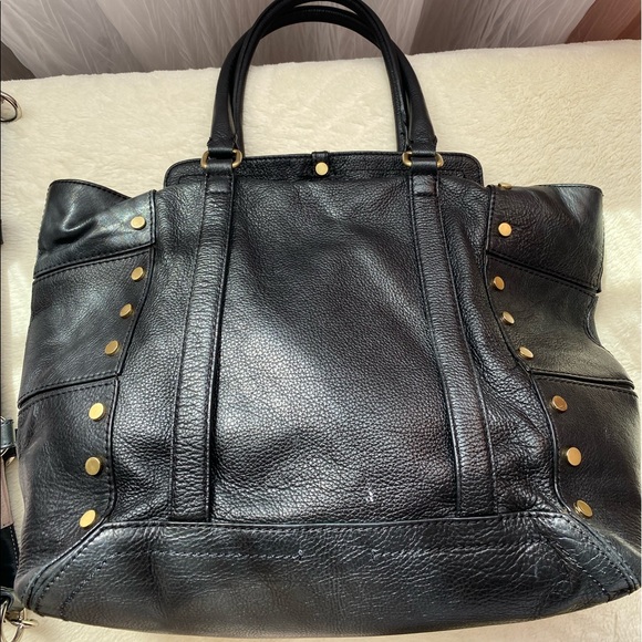 Kelsi Dagger | Bags | Large Black Pebbled Leather Satchel Kelsi Dagger ...